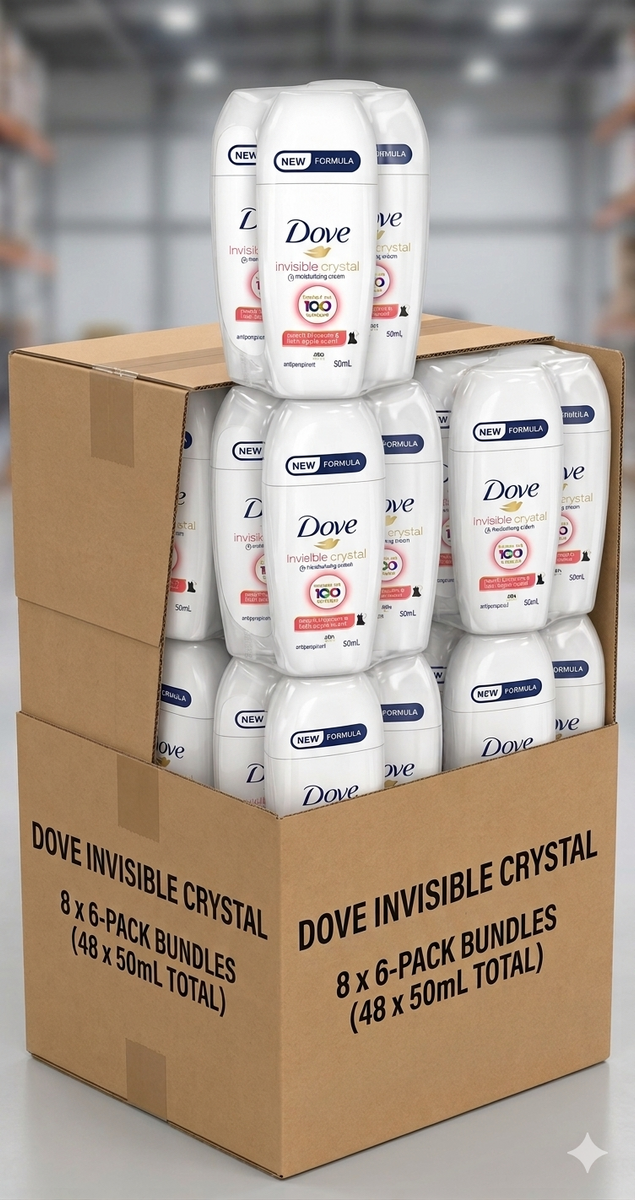 Dove Roll-on Deodorant 50ml - Peach Blossom & Lush Apple Scent (6/48 ...